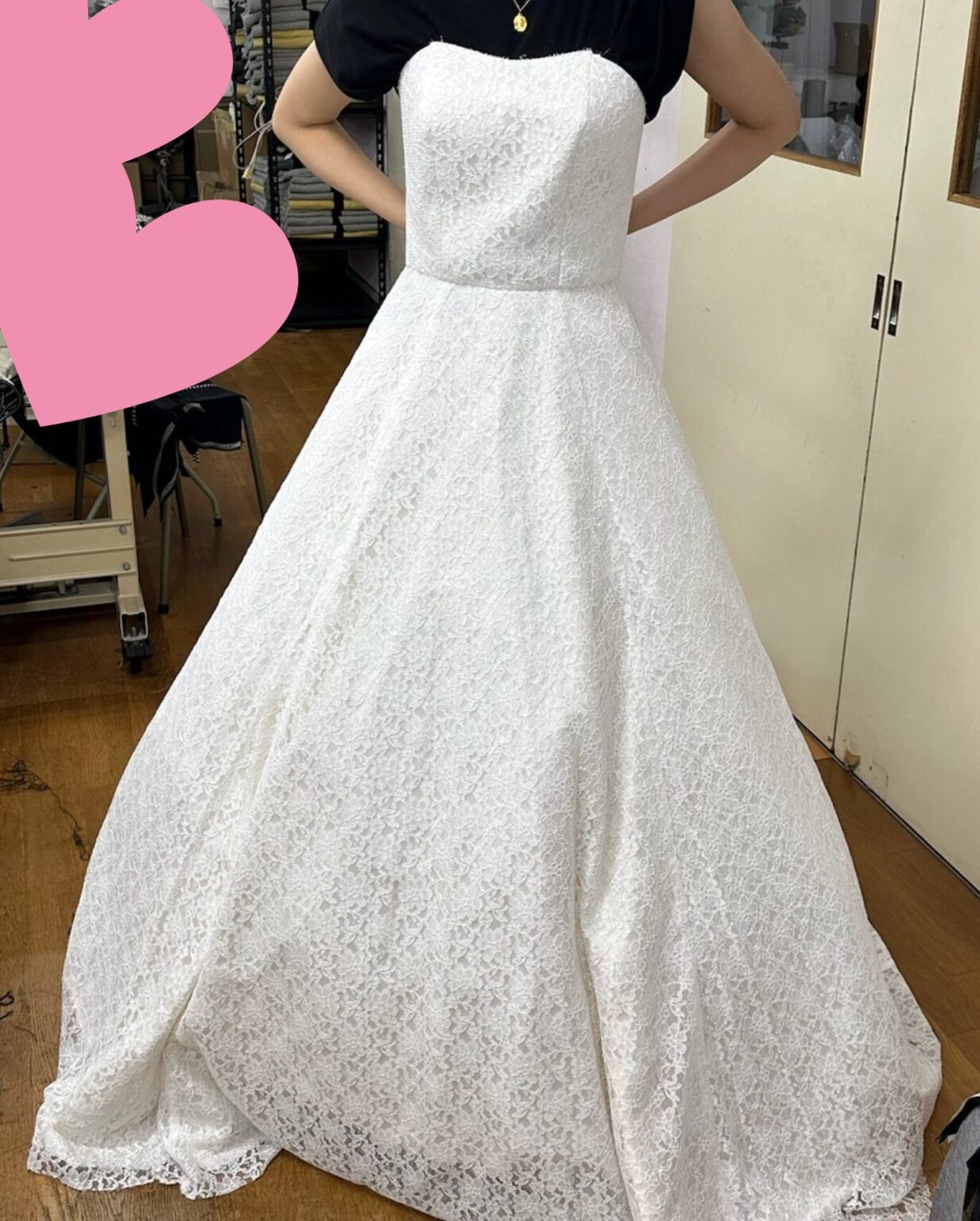 【ウェディングドレス製作④】お腹が出る…